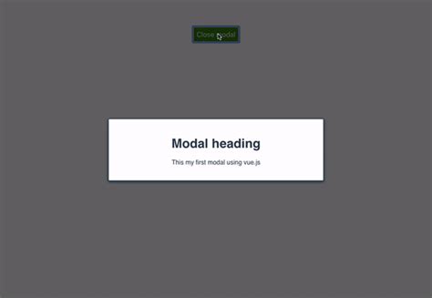 how to create a modal component with vue js reactgo
