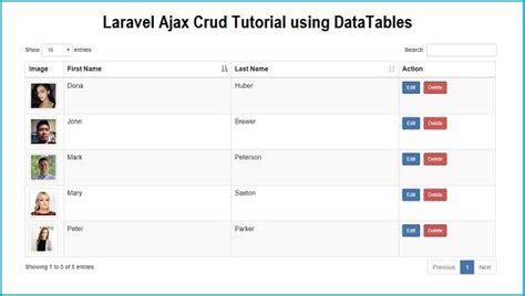 laravel 5 8 ajax crud tutorial using datatables web