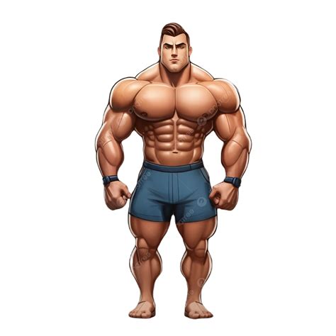 흰색 배경에 고립되어 묘사된 근육질 남성 보디빌더의 3d 렌더링 근육질의 남성 보디빌더의 3d 렌더링 흰색 배경에 고립되어