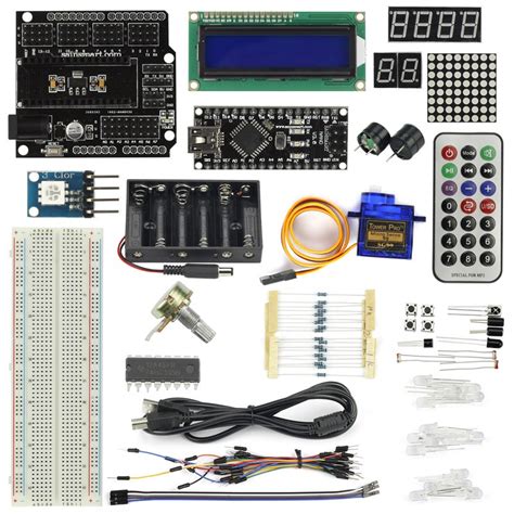sainsmart nano v3 5v servo motor starter kit with basic arduino
