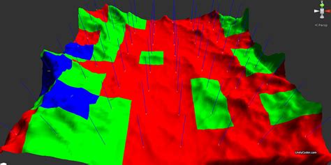 mesh terrain texturing splatmap tool wip unitycoder