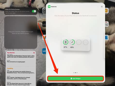 how to add widgets to your ipad s home screen and customize or remove