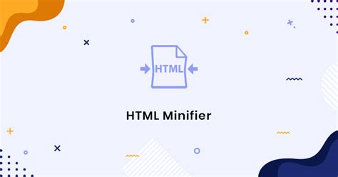 html minifier compress html code online free by ser