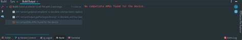 android no compatible apks found for the device stack