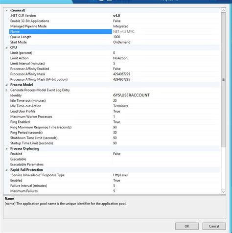 sql server database setup for web application database