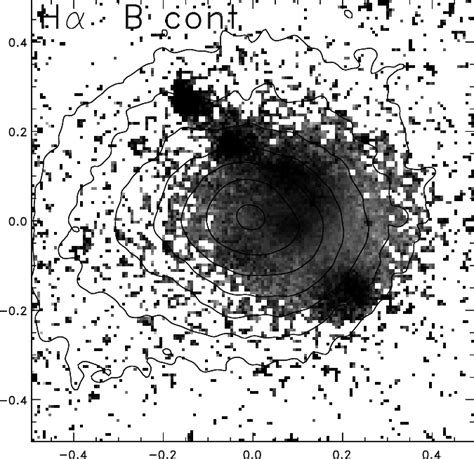 Tol 0610 387 Hα Map Note The Different Knots Corresponding To Strong
