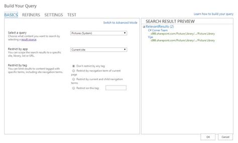 content search web part in sharepoint 2013 online