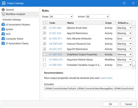 st dbp 020 undefined output properties