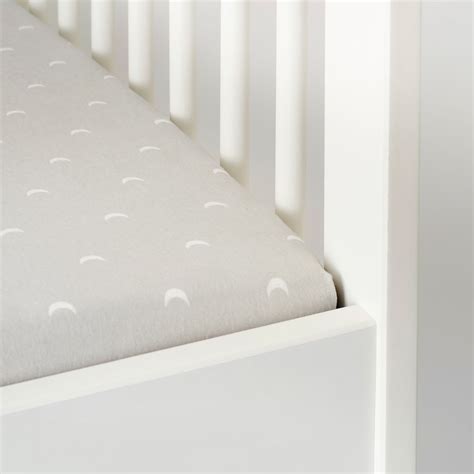 Lenast Drap Housse Pour Lit Bébé à Pois Lune 60x120 Cm Ikea