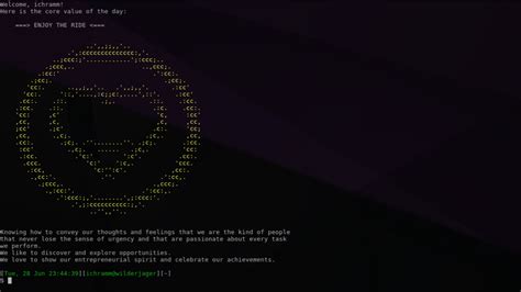 our core values in ascii work with the best