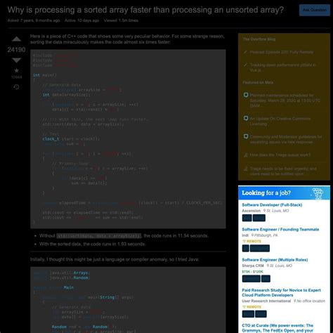 stack overflow is getting a dark mode its most upvoted feature request