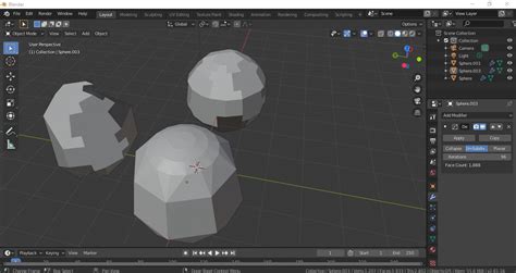 how to high poly to low poly decimate modifier in blender 2 8 quick