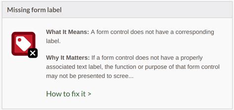 29 a form control does not have a corresponding label labels ideas