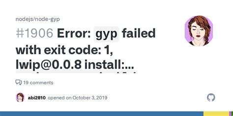 error `gyp` failed with exit code 1 lwip 0 0 8 install `node gyp