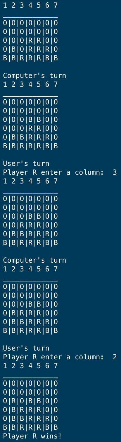python connect 4