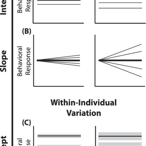 Reaction Norm Plots For A Two Treatment Lmm In All Graphs Bolded Black