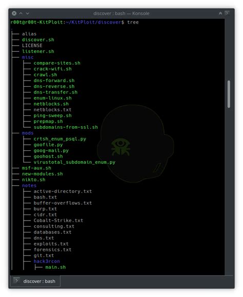 discover custom bash scripts used to automate various penetration