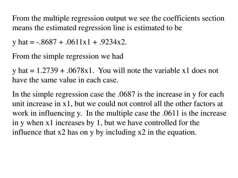 Ppt Multiple Regression Powerpoint Presentation Free Download Id