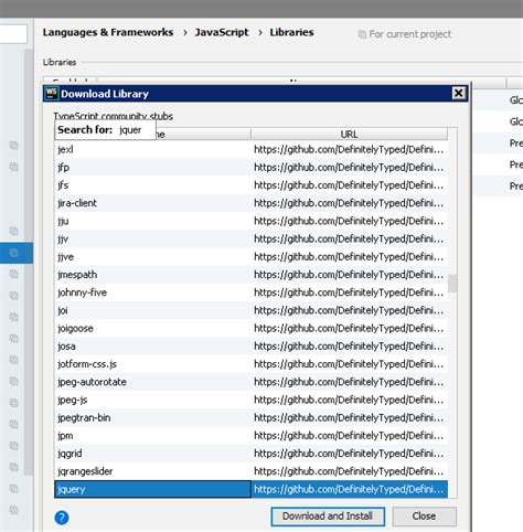 javascript libraries cdn ides support intellij platform jetbrains