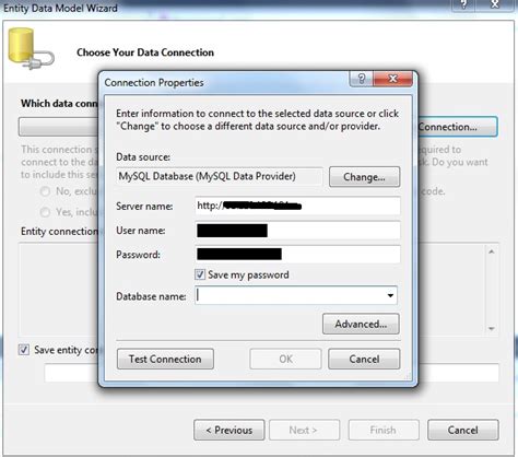 mysql entity framework vps server stack overflow