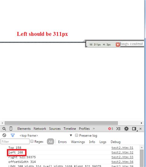 how to get the exact div positioning using jquery