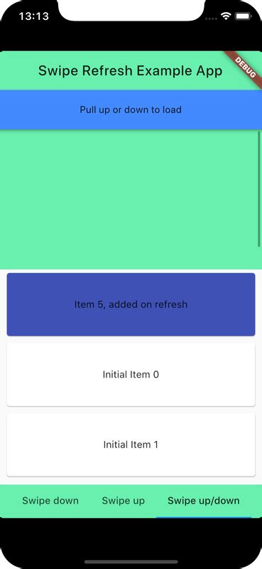 pull swipe to refresh in flutter refreshindicator images