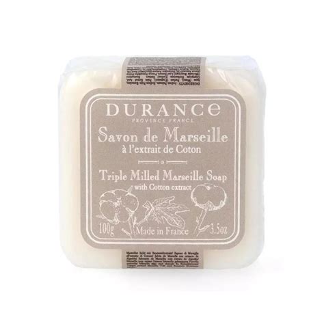 Durance Seife Savon De Marseille Baumwolle 100g