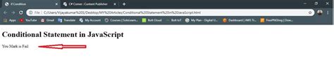 conditional statements in javascript