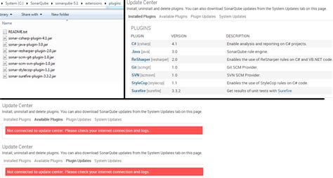 msbuild avaialble plugins are not showing in sonarqube server stack