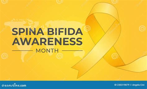 Spina Bifida Awareness Month Background Illustration Stock Vector