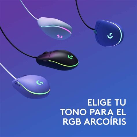 Logitech G203 Lightsync 2nd Gen Ratón Gaming 8000dpi Rgb Lila