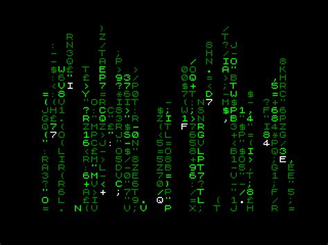 zx81 digital rain a retro display of the matrix code reid s for fun