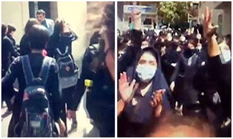 イランの少女たち、恐れられている準軍事組織の隊員に罵声を浴びせる｜arab News