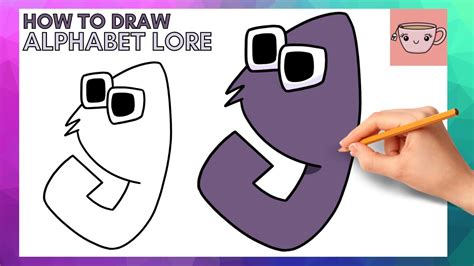 How To Draw Alphabet Lore Letter G Cute Easy Step By Step Drawing