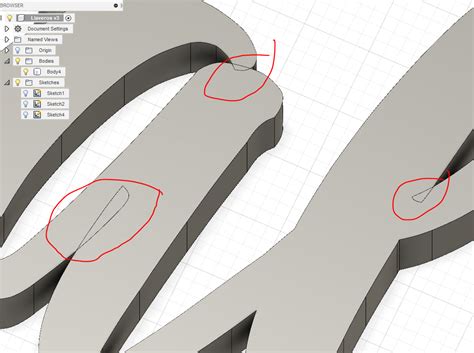 solved extruding text generates a body that collides with itself