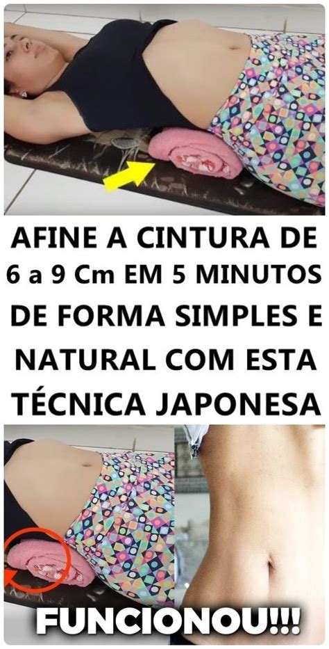 Técnica Japonesa Que Afina De 6 A 9 Cm Na Cintura Em 5 Minutos