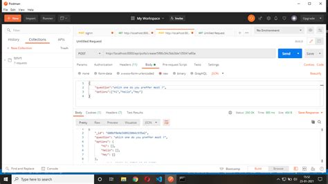 node js how can i store input data to an options of array stack