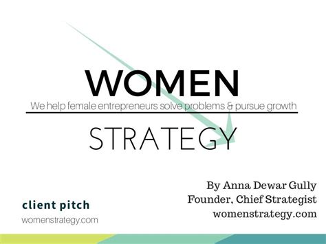 Female Entrepreneurs Women Strategy