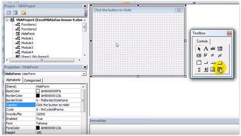 excel vba userform basics 1 excel vba is fun