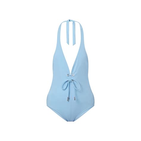 Lace Front One Piece Swimsuit Women Ready To Wear Louis Vuitton