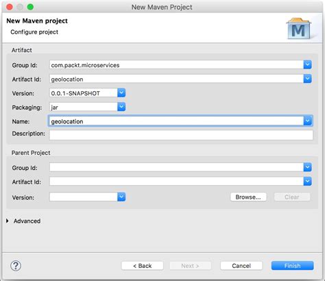 creating a project template using sts and maven microservices
