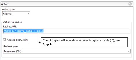windows iis create url rewrite rule for iis web site redirect