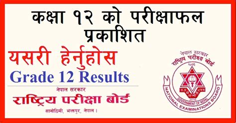 How To Check Neb Result 2076 Class 12