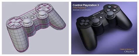 Modelado En Blender 2 71 Renderizado De Control De Playstation 3 En