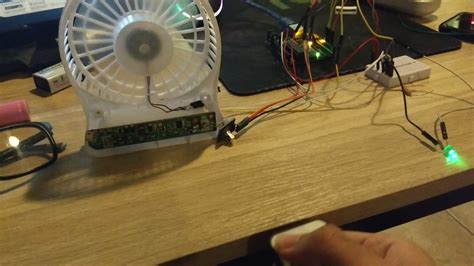 wireless fan using an ir sensor