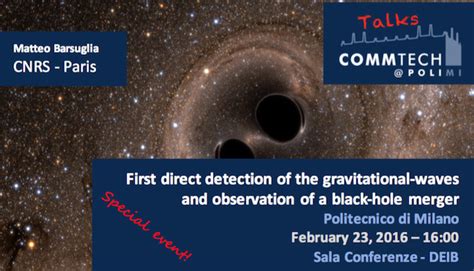 Commtech Talks Special Event First Direct Detection Of The