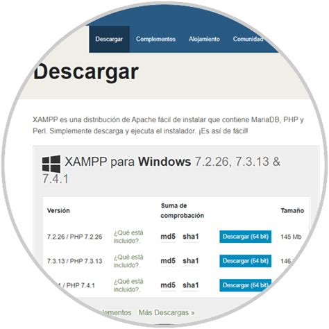 xampp cómo instalar y configurar en windows 10 solvetic