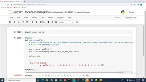 task12 hstack numpy function in python python tutorial for
