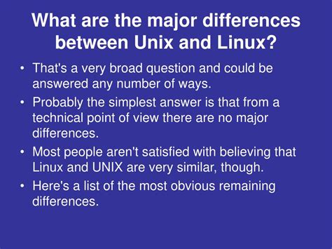 linux ppt linux unix