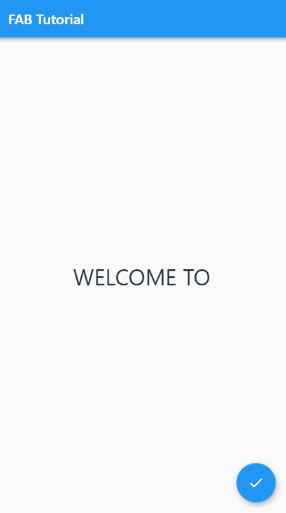 floatingactionbutton widget in flutter tutorial